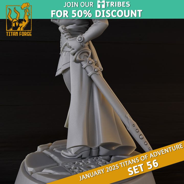 3D Printable RPG - DnD Hero Characters - Titans of Adventure Set 56 by Titan Forge Miniatures